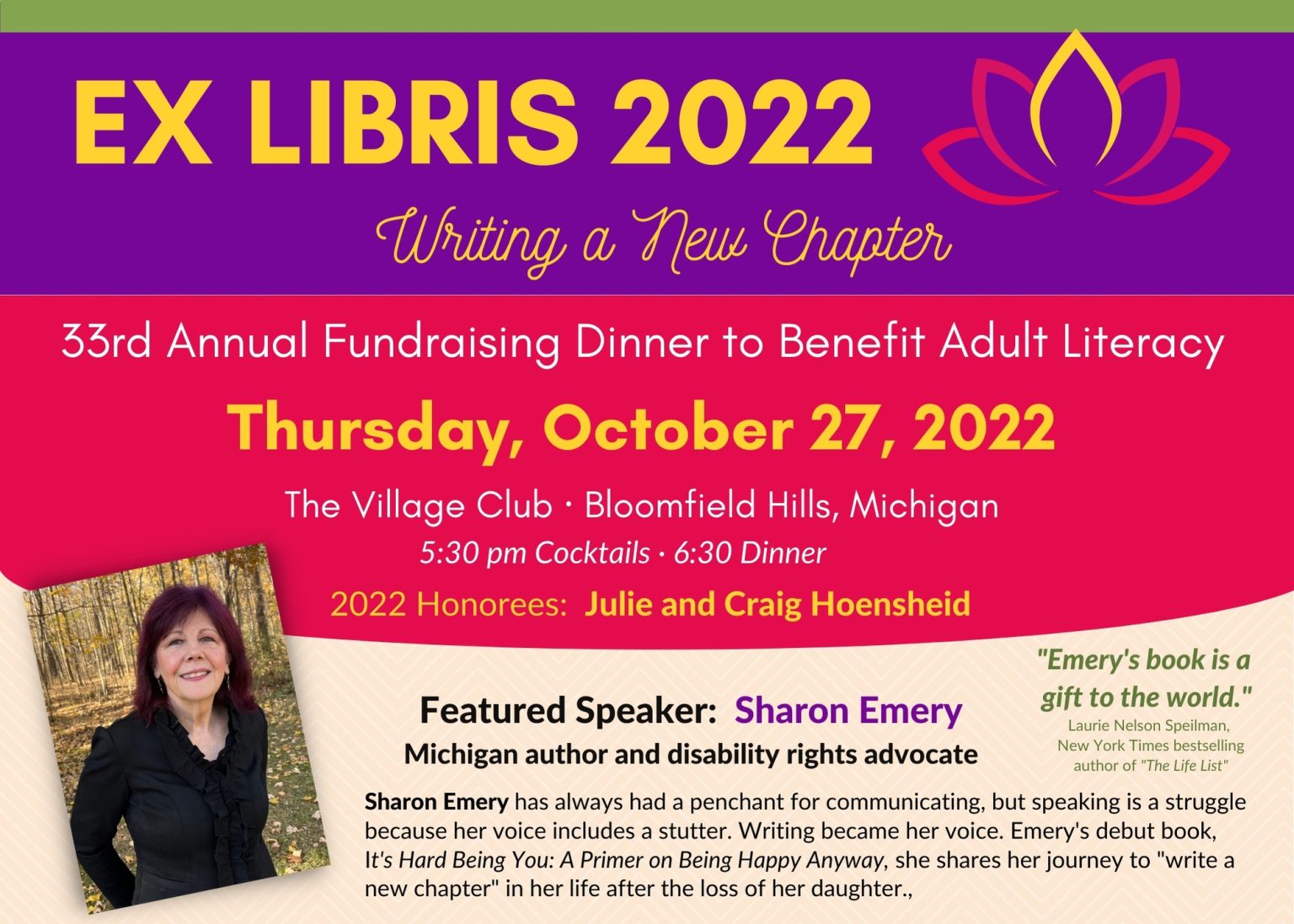 Ex Libris 2022 — Oakland Literacy Council